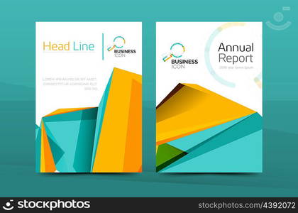 A4 front page business identity for annual report, Corporate brochure ...