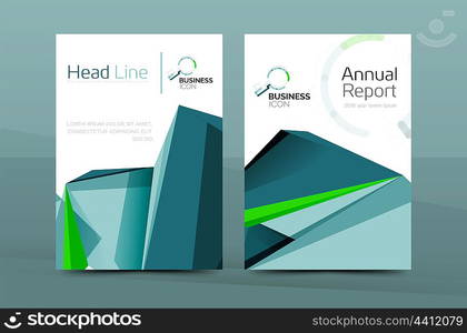 A4 front page business identity for annual report, Corporate brochure ...
