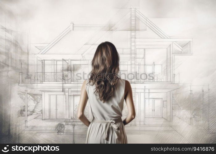 Architect house plan drawing. New diagram. Generate AI. Architect house ... Architect house plan drawing. New diagram. Generate AI. Architect house ...