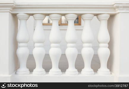 Architecture elements of balustrade for balcony, terrace, parapet ...