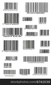 Product barcodes. Industrial barcode, qr code and scan bar label ...