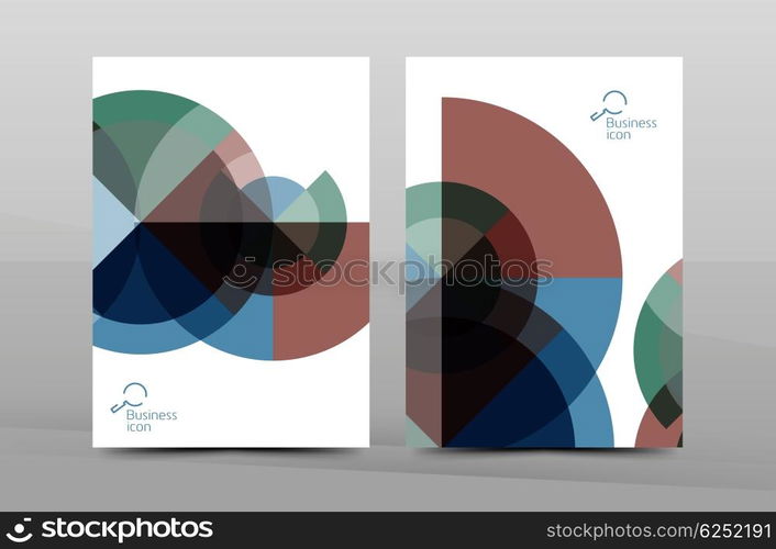 Business cover page design, brochure flyer layout, abstract ...