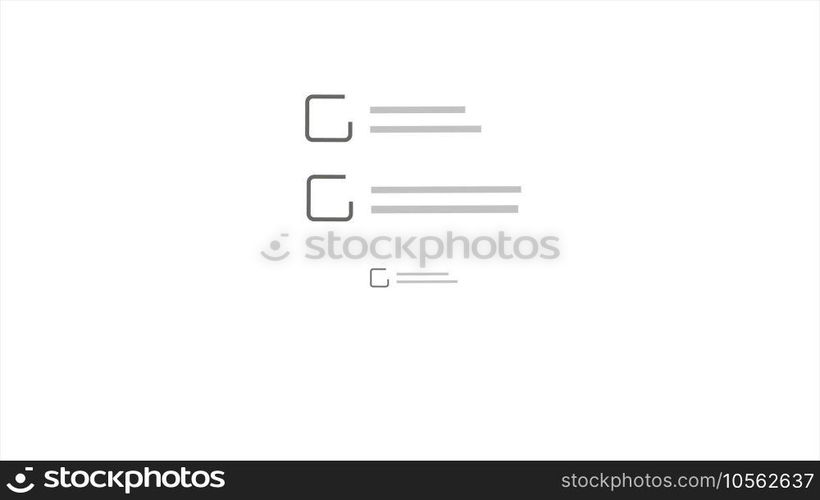 Check List Web Template 4k Animation. Motion Graphics design. Check ...