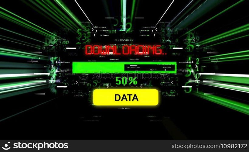 Data loading progress bar on the screen Data loading progress bar on the screen — Stockphotos.com