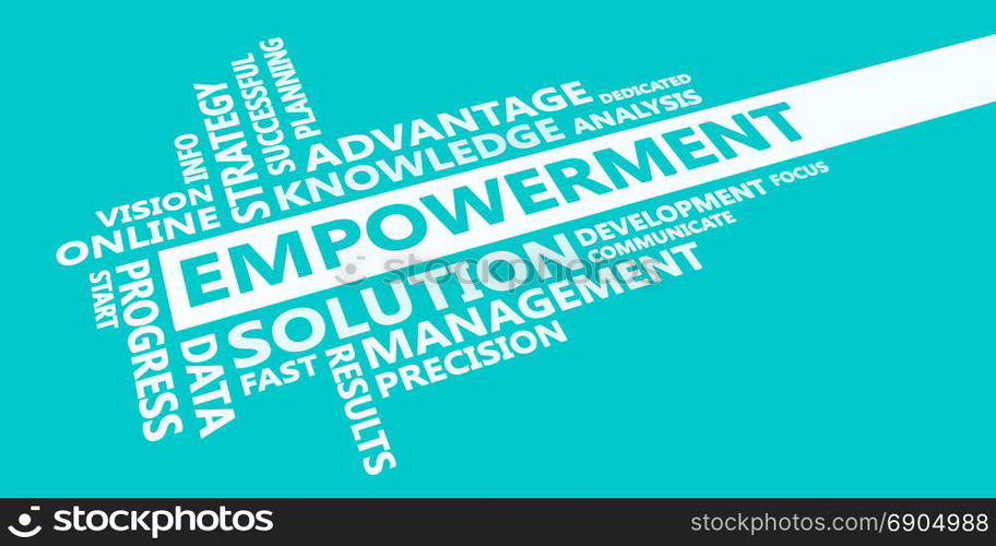 Empowerment Presentation Background in Blue and White. Empowerment ...