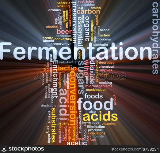 Fermentation process background concept glowing. Background concept ...