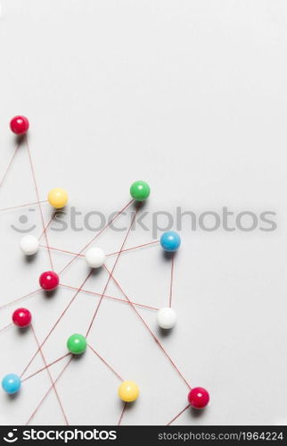 flat lay white background pushpin map. High resolution photo. flat lay ...