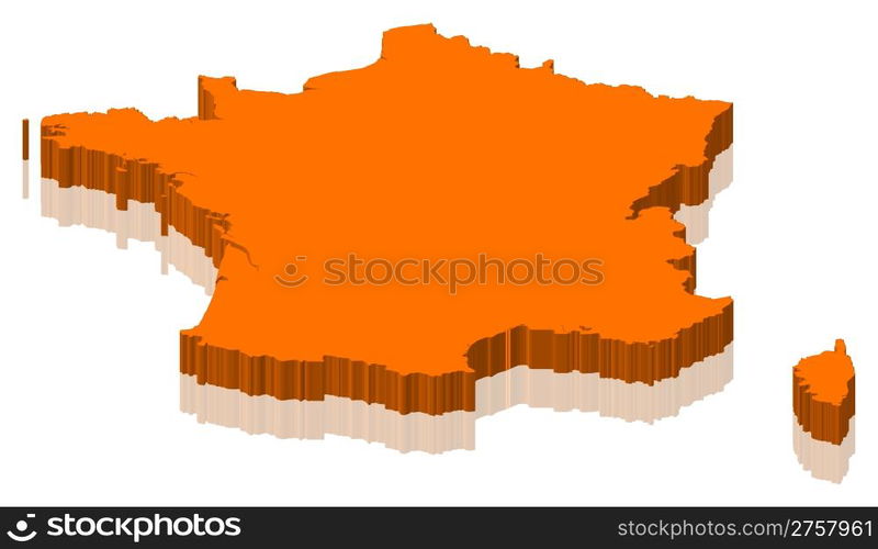 Map of France. Political map of France with the several regions ...