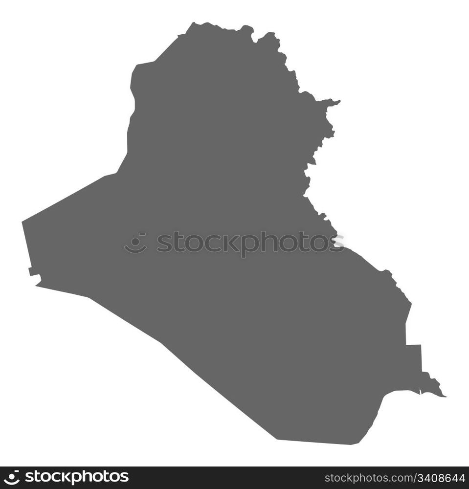 Map of Iraq. Political map of Iraq with the several governorates ...