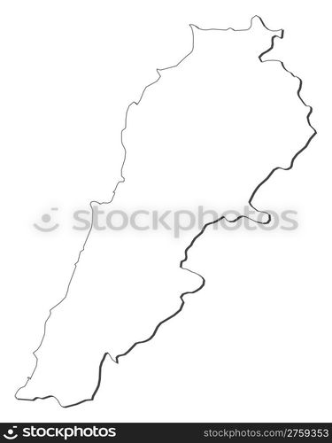 Map of Lebanon. Political map of Lebanon with the several governorates ... Map of Lebanon. Political map of Lebanon with the several governorates ...