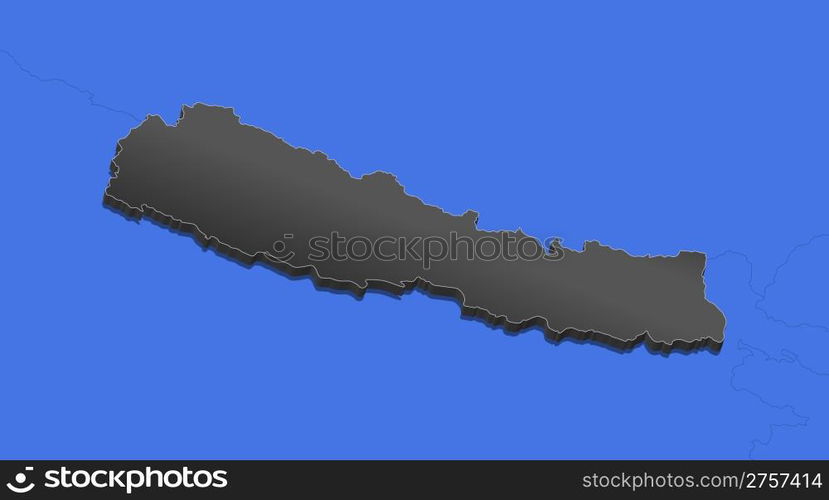 Map of Nepal. Political map of Nepal with the several zones ... Map of Nepal. Political map of Nepal with the several zones ...