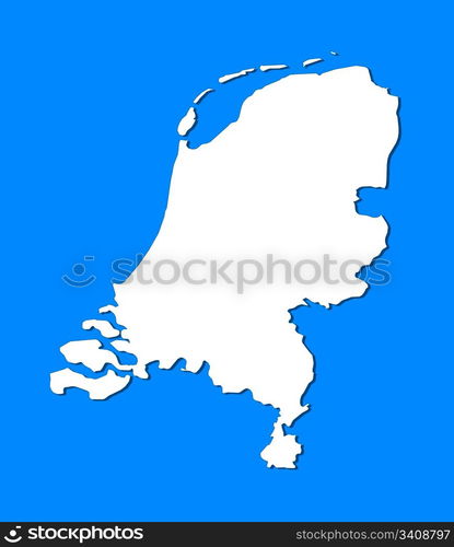 Map of Netherlands. Political map of Netherlands with the several ...