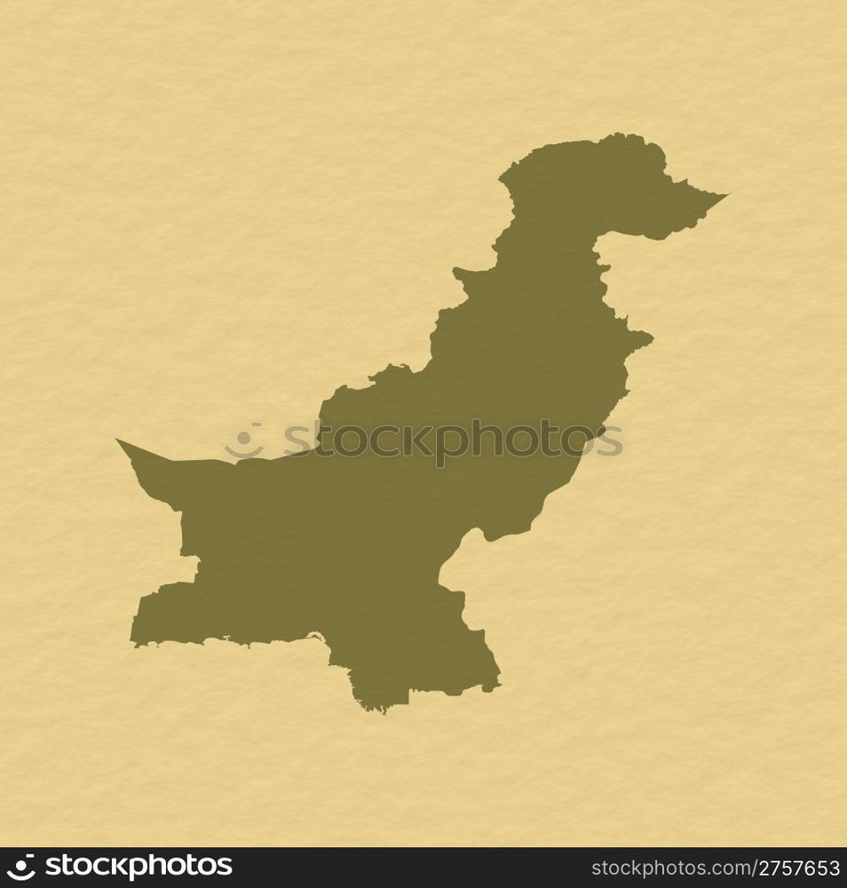 Map of Pakistan. Political map of Pakistan with the several provinces ...