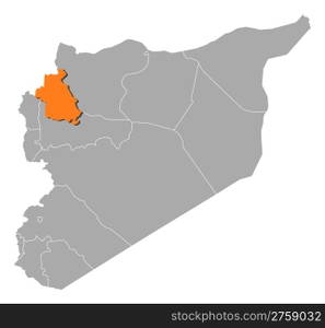 Map of Saudi Arabia, Makkah highlighted. Political map of Saudi Arabia ...
