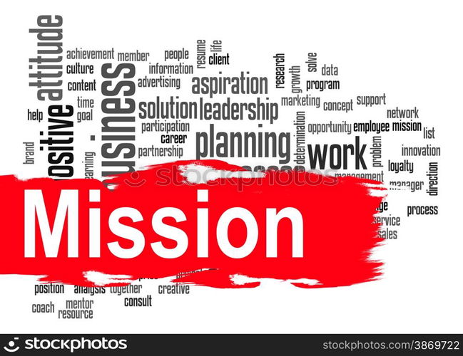 Mission word cloud image with hi-res rendered artwork that could be ...