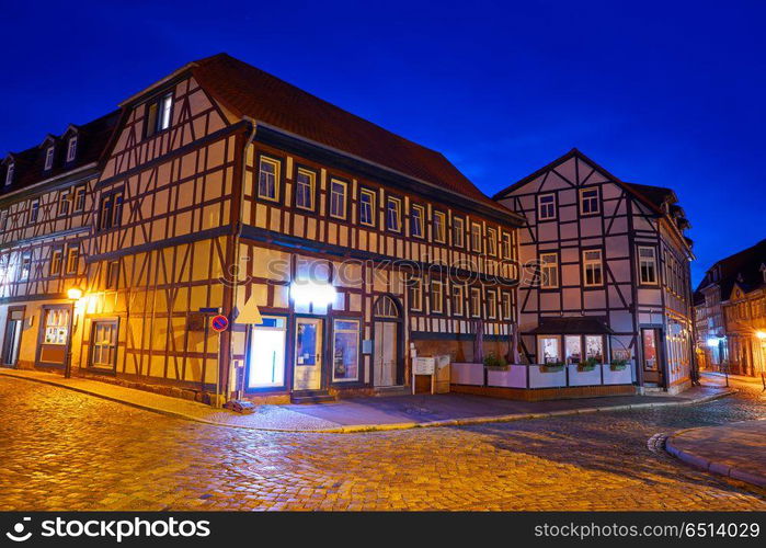 Nordhausen city at sunset in Thuringia Germany. Nordhausen city facades ...